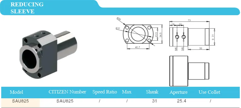 Reducing Sleeve - An Mi